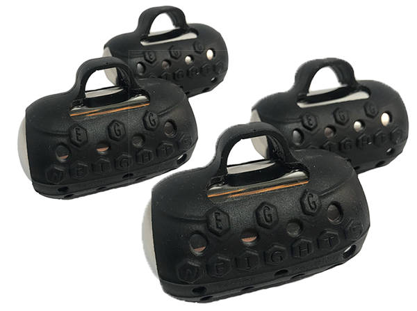 Standard Loop Grip Set - 2 Pairs (Black) - Egg Weights
